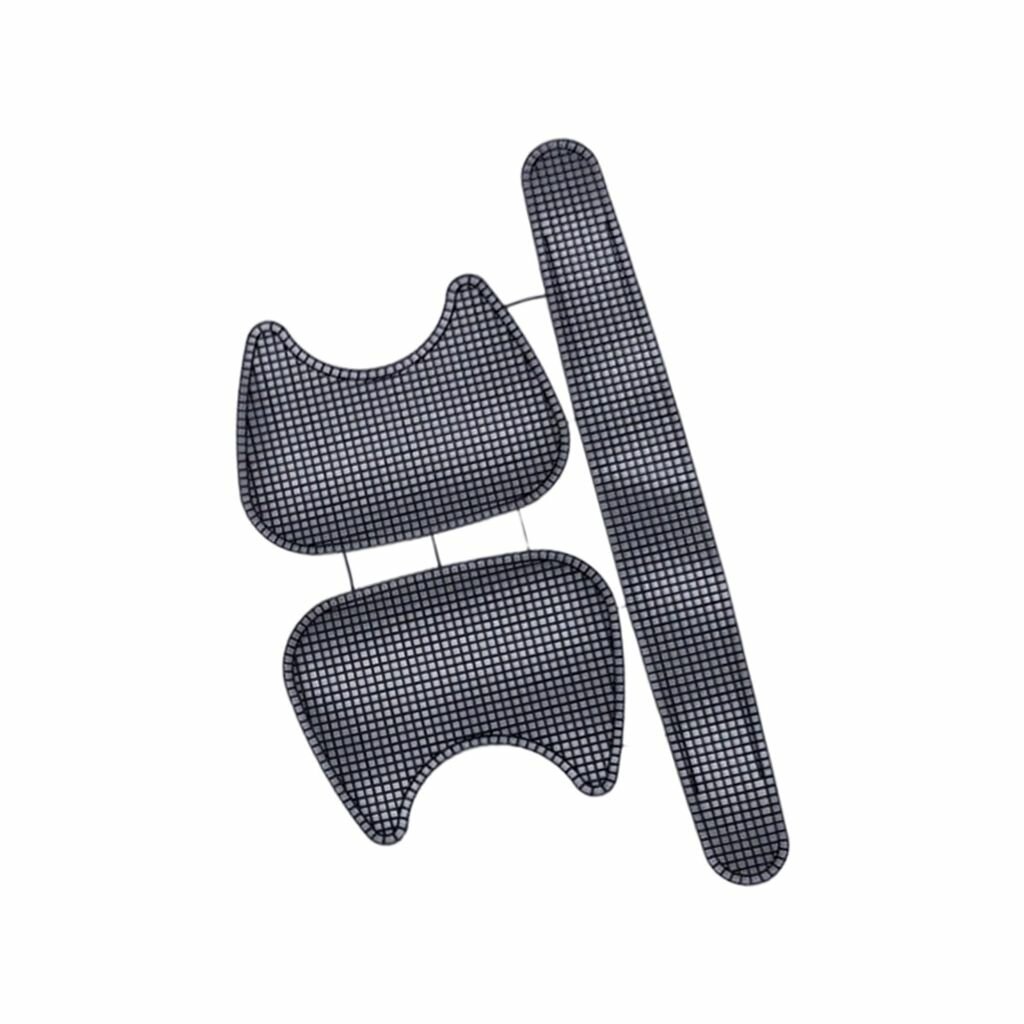 Сумка для материала в виде подковы из пластикового сетчатого листа dly-22 черных