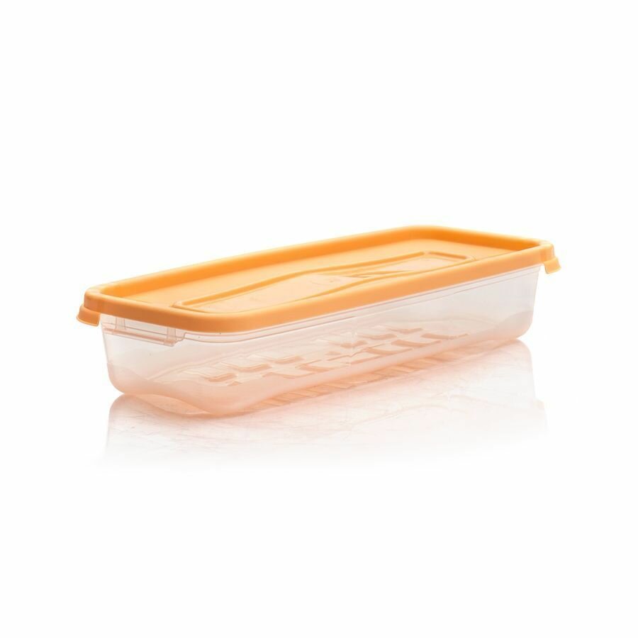 Контейнер для СВЧ Полимербыт фрэш ФИШ, объем 0.6 л, прямоугольный С440