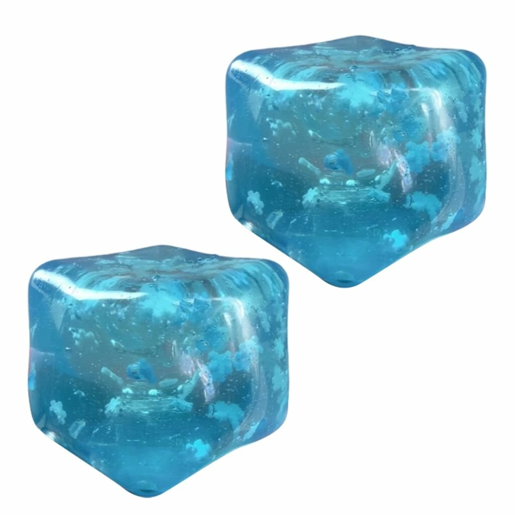 2 штуки Антистрессовые сенсорные кубики льда для укрепления рук, - 4.5cm