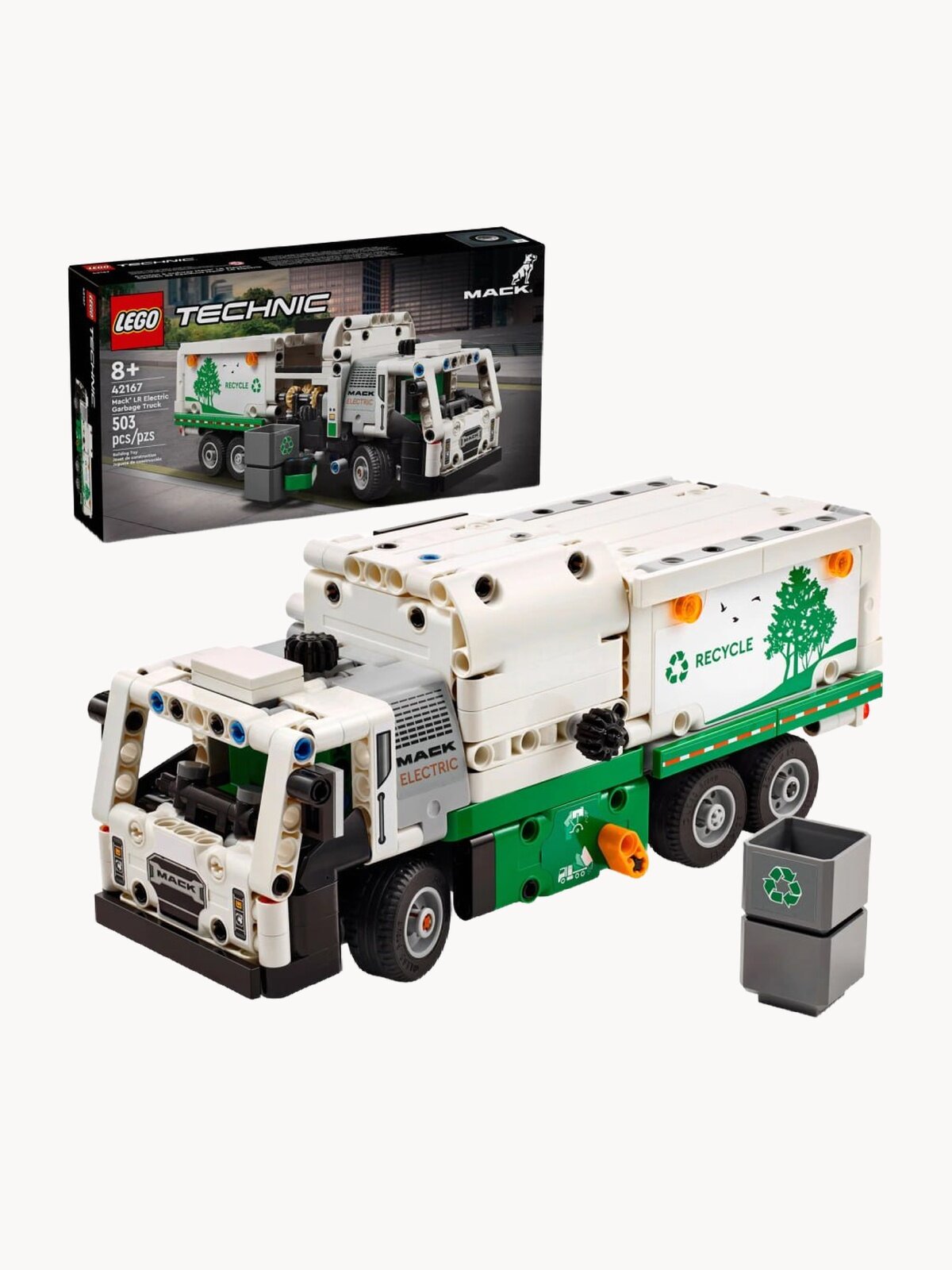 Конструктор LEGO Technic 42167 Электрический мусоровоз Mack ® LR, 503 дет.