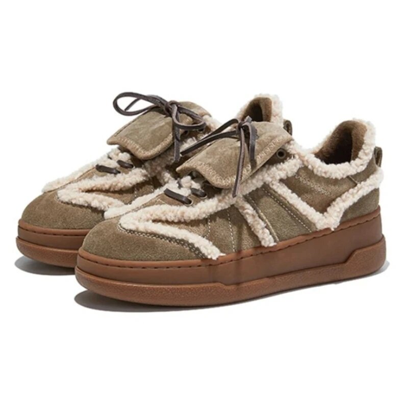 Кроссовки Genuine Leather Fleece-lined Sneakers Women