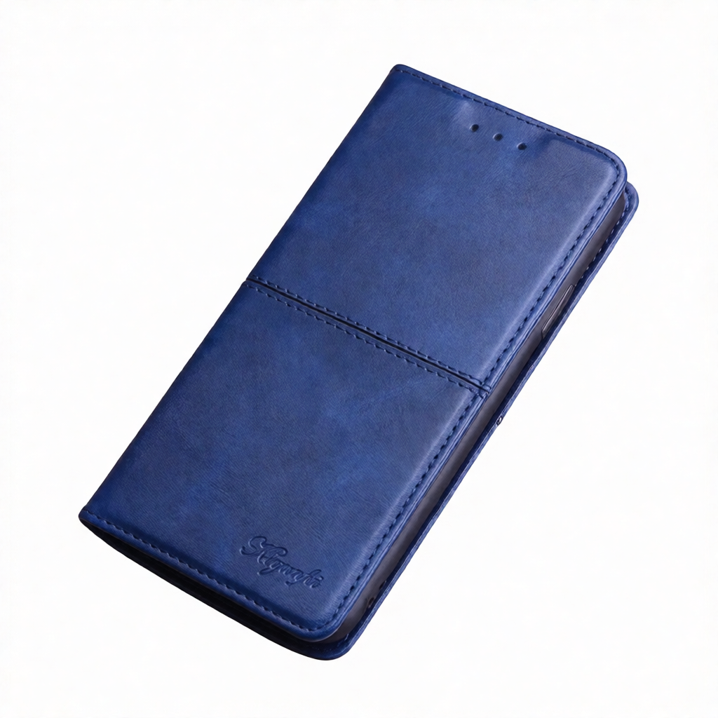 Чехол-книжка MyPads из качественной импортной кожи с мульти-подставкой и визитницей для Samsung Galaxy Note 9 синий