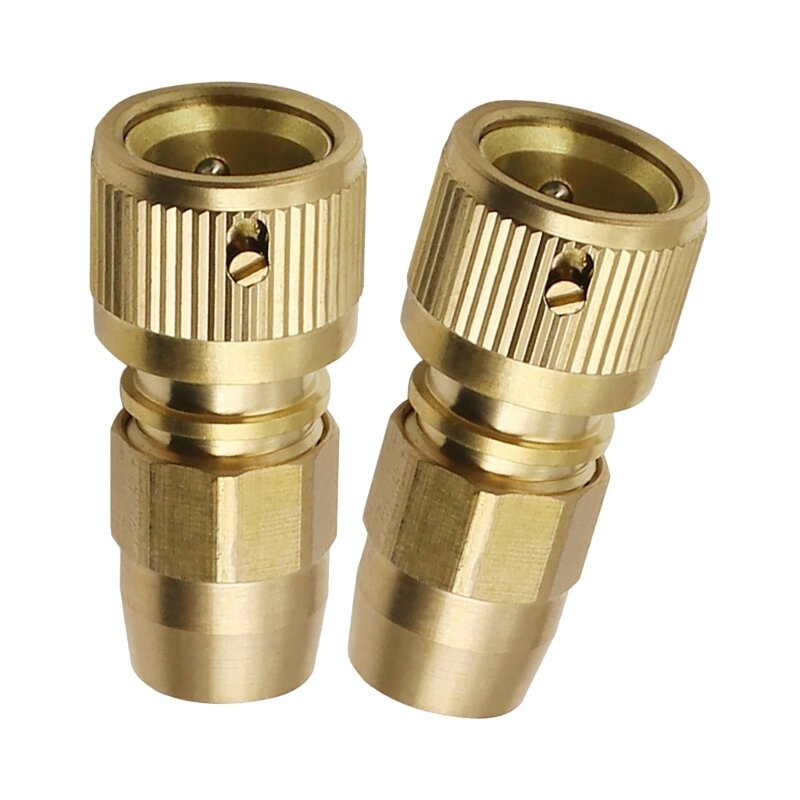 2pcs Brass Quick Connectors Expandable Garden Water Hose Repair Adapter 59mm