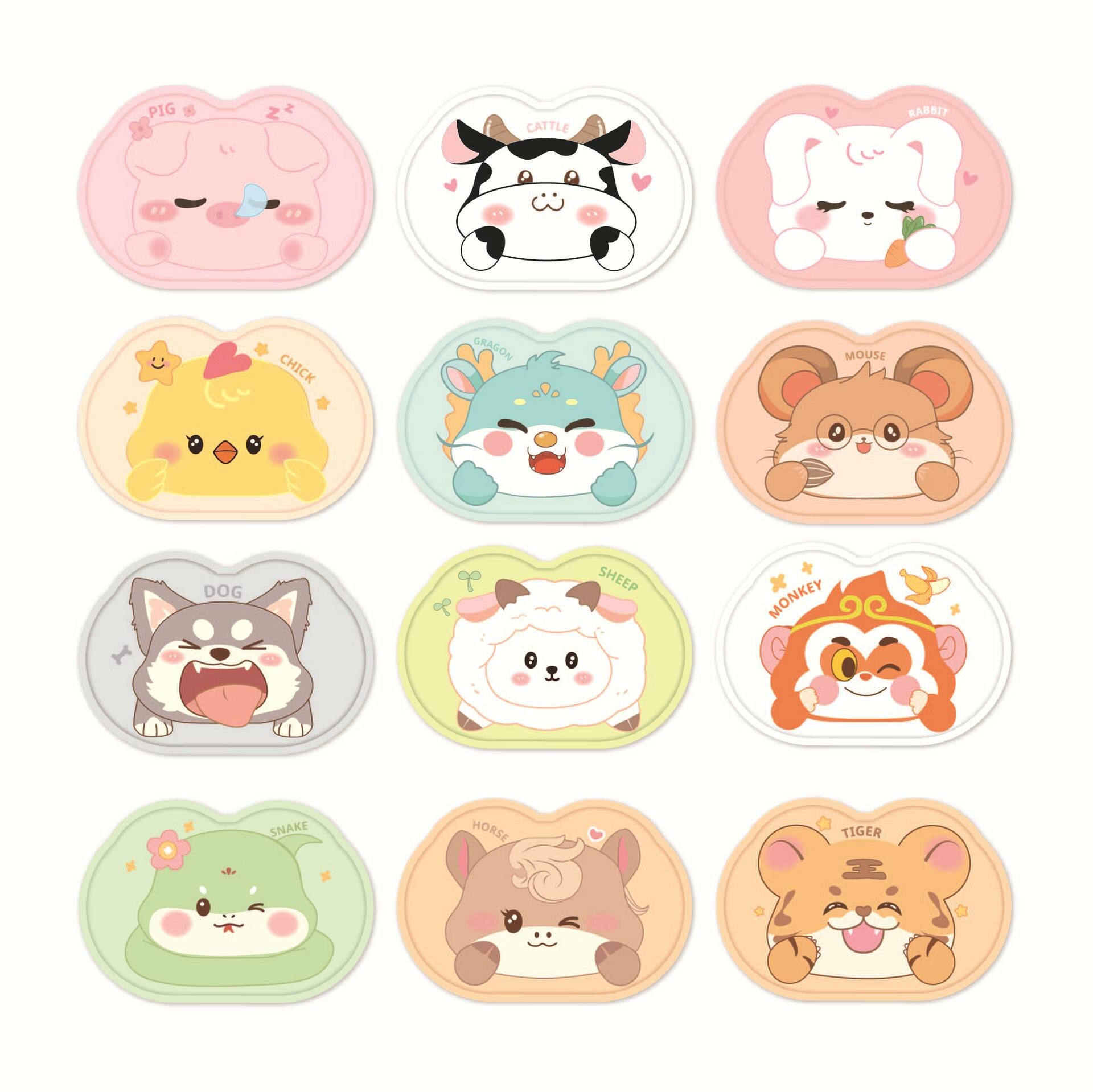 Китайский зодиак самогреющая подушка для рук для студентов и девушек, зимняя тепловая пластинка для холодных дней