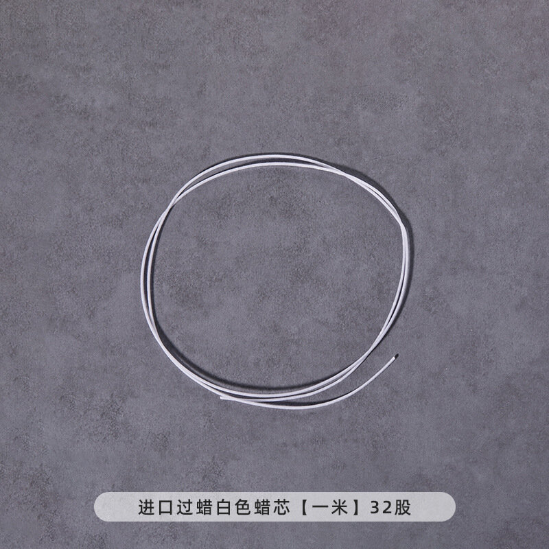 Импортный белый 32-жильный свечной фитиль, 1 метр рулон, премиум-качество для свечей DIY
