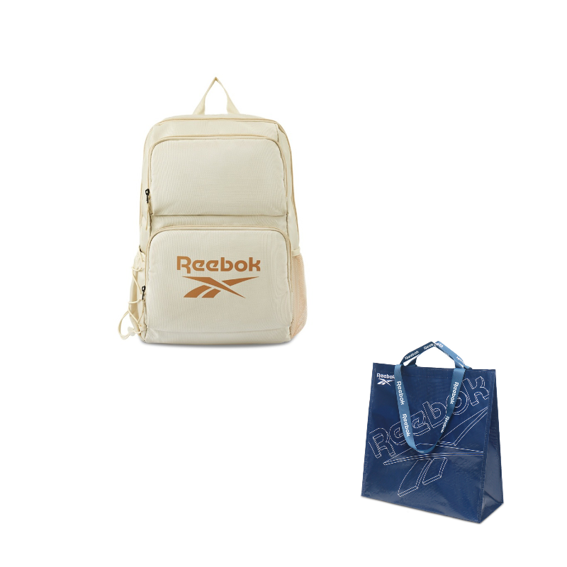 Рюкзак унисекс Reebok Fabric Computer Backpack, светло-серый/темно-синий/черный/светло-розовый/экрю,