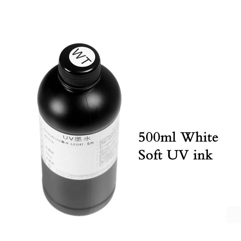 250 мл 500 мл мягкая УФ-чернила для принтера EPSON UV плоского типа A2 A3 A4 L800 L805 R1390 L1800 R2000 XP600 T800 гибкие кожаные УФ-чернила