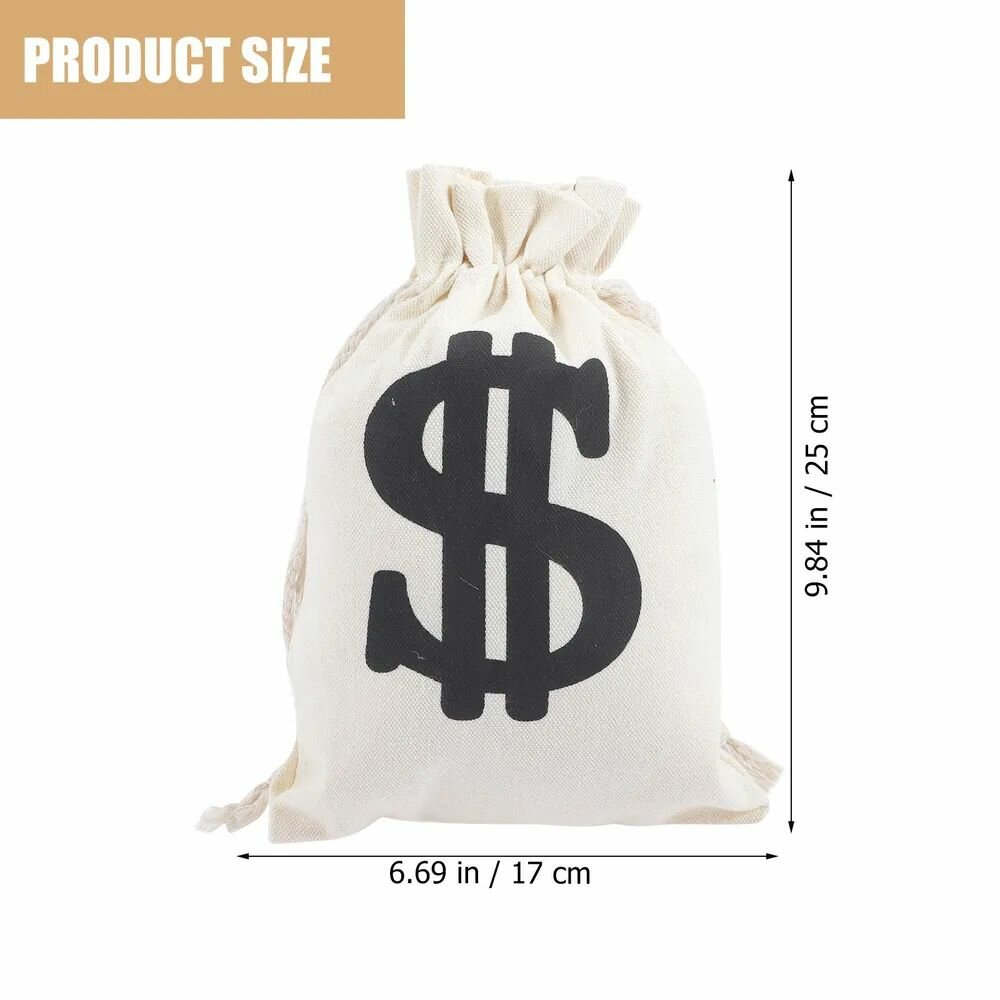 6 Штук Мешков, Из Холста, Для Праздников с Завязками