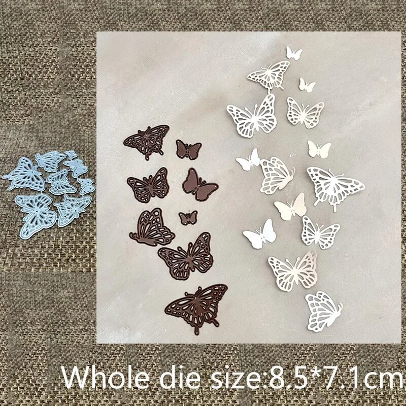Металлическая пресс-форма для скрапбукинга бабочки