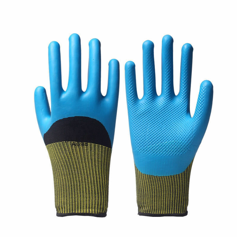 Прочные перчатки A688 для защиты труда, латексные, резиновые, износостойкие, нескользящие, водонепроницаемые, оптовая продажа для строительных площадок