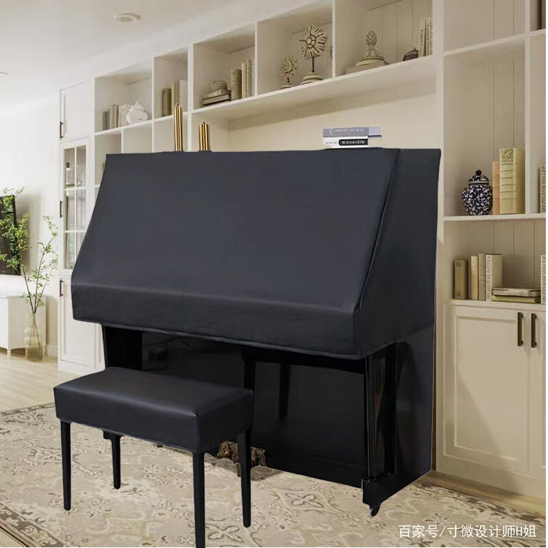 Водонепроницаемый чехол для пианино без стирки, минималистичный пылевой чехол с флисом, чехол для стула с флисом, универсальный шелковый цветок