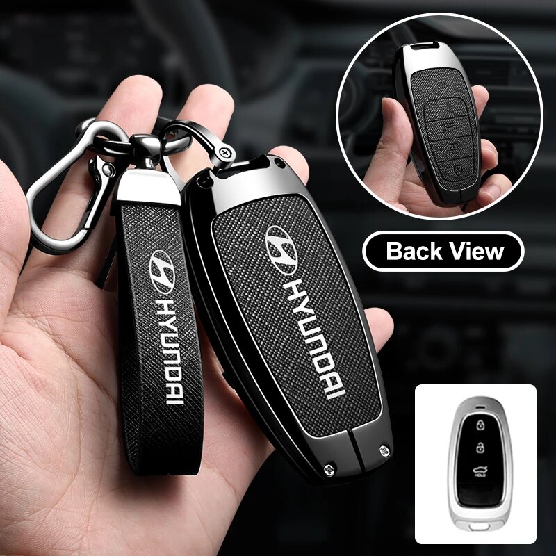 Металлический чехол для ключа Hyundai Q-black keyring