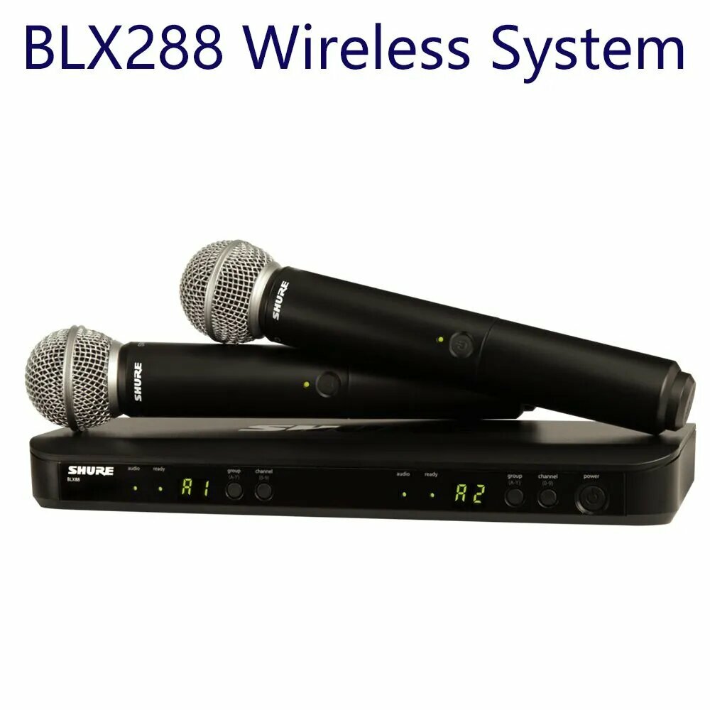 KNOW EASY-Shure Микрофон концертный BLX288/SM58, черный