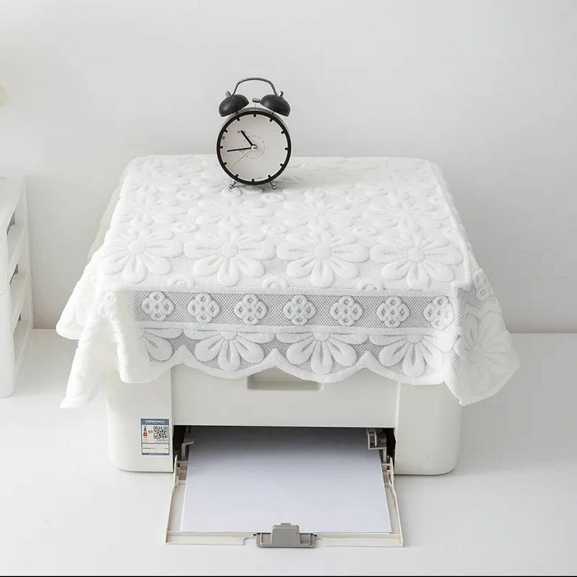 Принтер, офисный факс, кофемашина, компьютерный очиститель, чехол от пыли, чайный набор, чашка для чая, настольная лампа, чехол для ткани