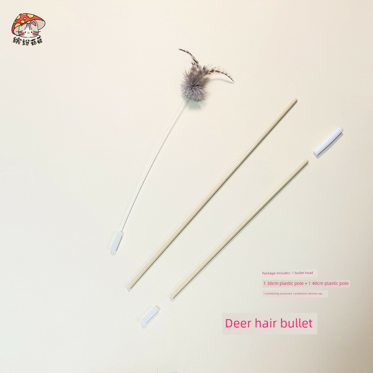 Игрушка для кошек: сменная головка-имитация насекомого для дразнилки, игрушка для развлечения кошек, имитация мухи,