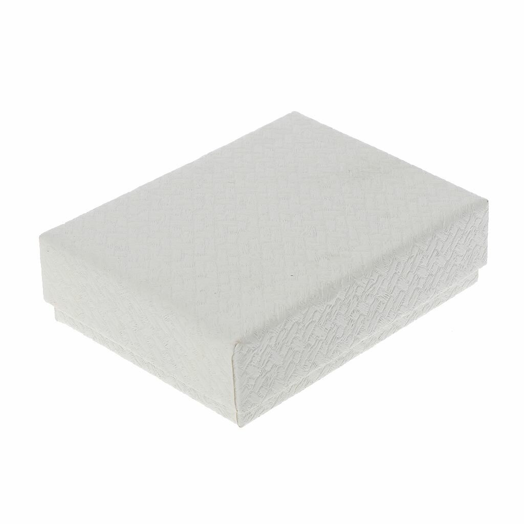 Подарочные коробки из крафт-картона с хлопковым наполнителем для ювелирных изделий для ожерелья