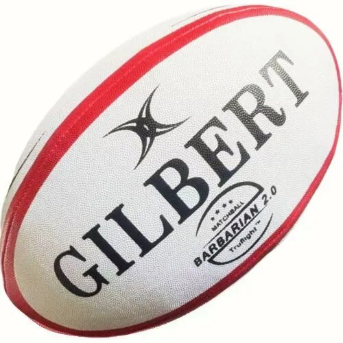 Мяч для регби, 5 размер, белый