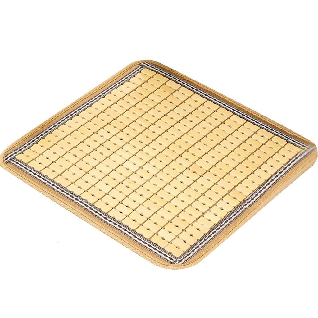 Бамбуковый охлаждающий коврик для стула 40/45 см, Естественный узкий край - 40cm