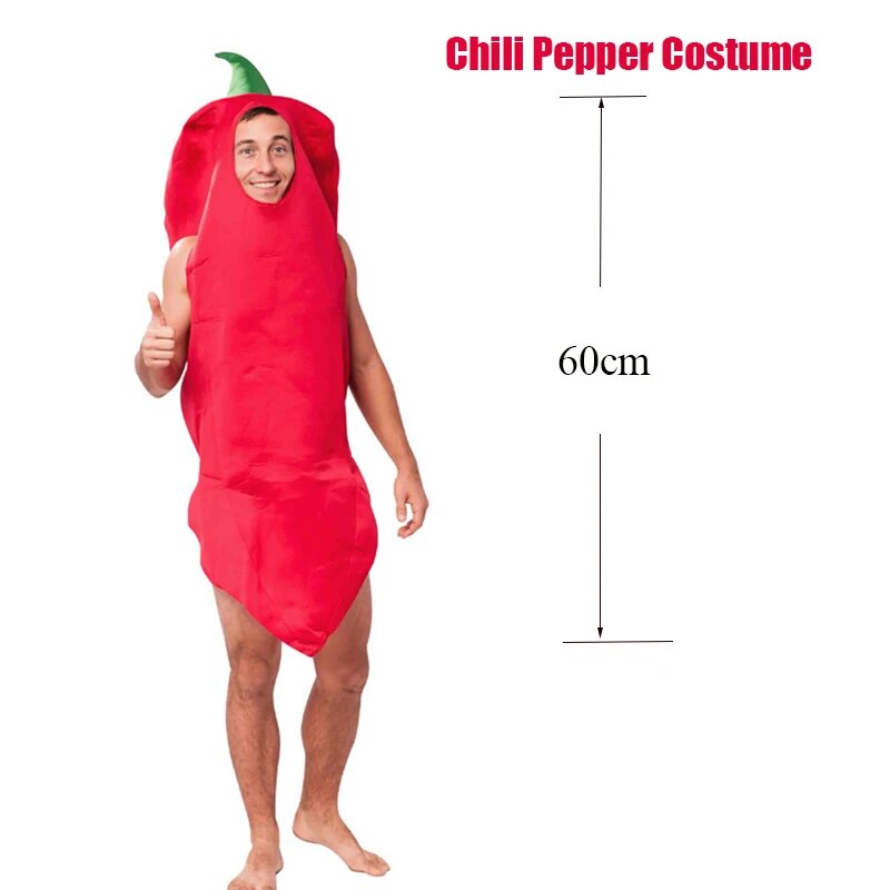 Унисекс, для женщин и мужчин, багета, Чили, кекс, тунец, круассаны, картофель, пицца, Пончик, маскарадный костюм для взрослых, костюм на Хэллоуин
