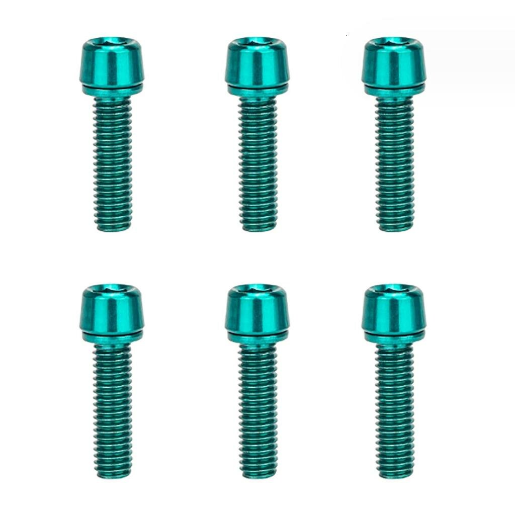 Велосипедные болты для рулевой колонки 6 шт, голубой