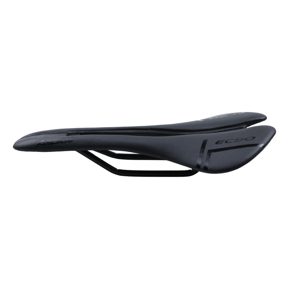 Седло велосипедное универсальное 280×143 мм из нейлонового волокна и стали, стальная дуга, вес 220 г, цвета: белый, черный, черно-белый, для горных и шоссейных велосипедов