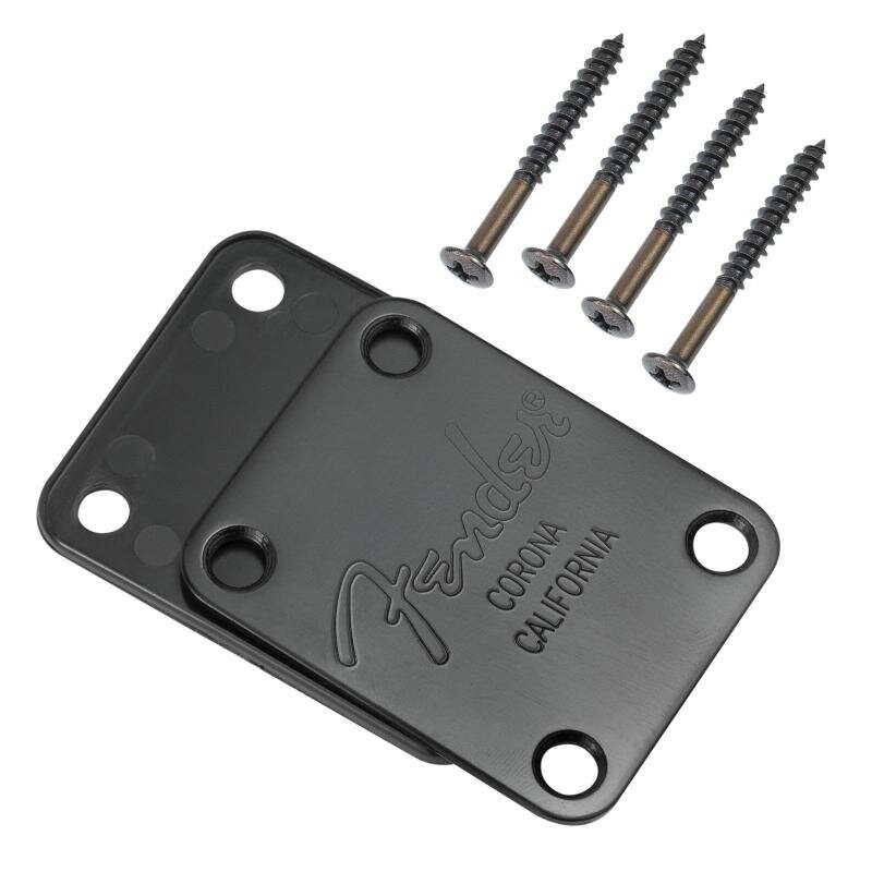 Грифовая пластина и винты для бас-гитары AT STL, Черный