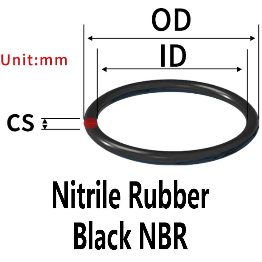 Уплотнительные кольца CS1,8 мм ID1,8-21,2 мм, черный EPDM, зеленый, FKM, фторкаучук, силикон, уплотнительные кольца VMQ, шайба, красная, NBR, белая прокладка, уплотнительное кольцо