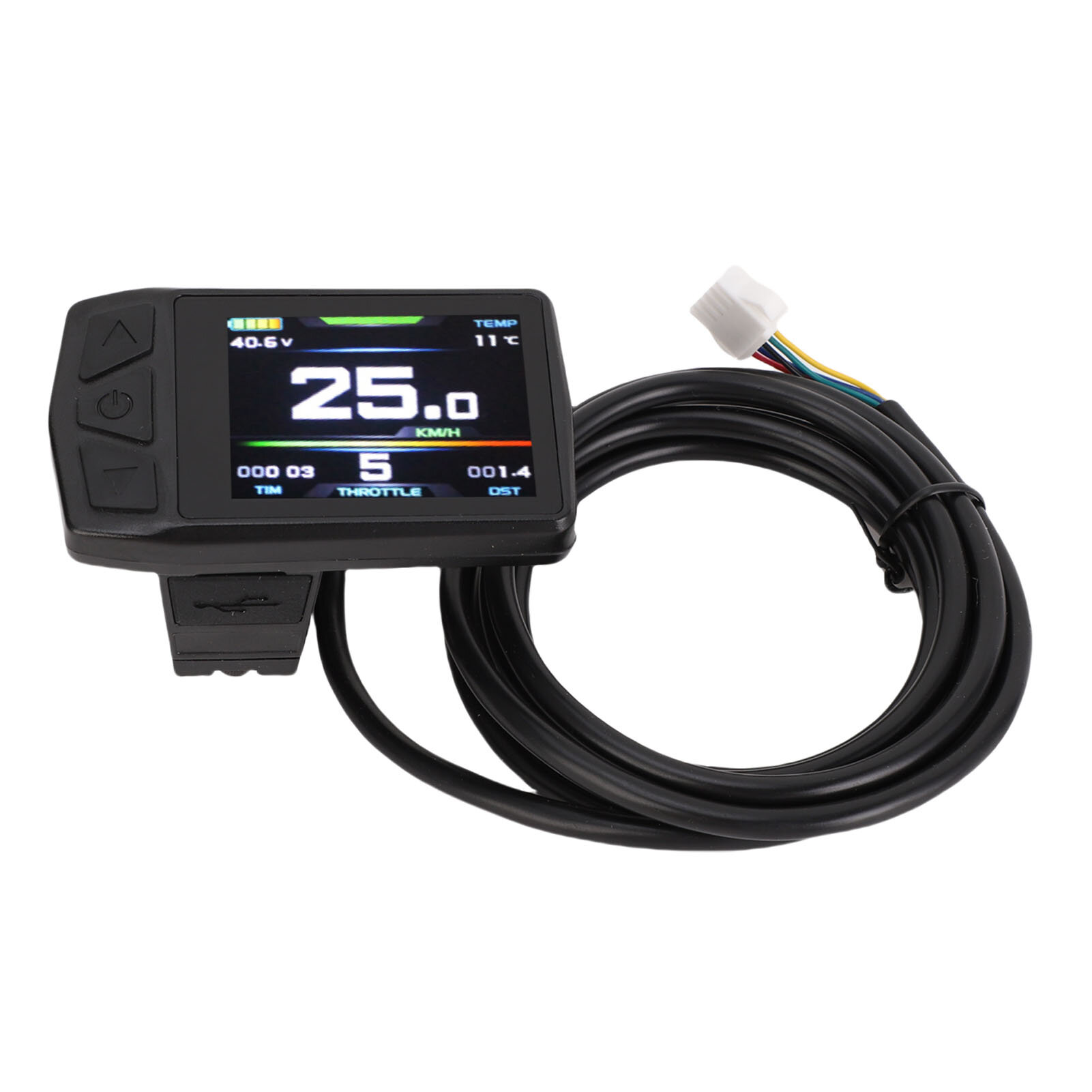 Цветной дисплей для электровелосипеда, скутера 24 В, 36 В, 48 В, с разъемом SM.