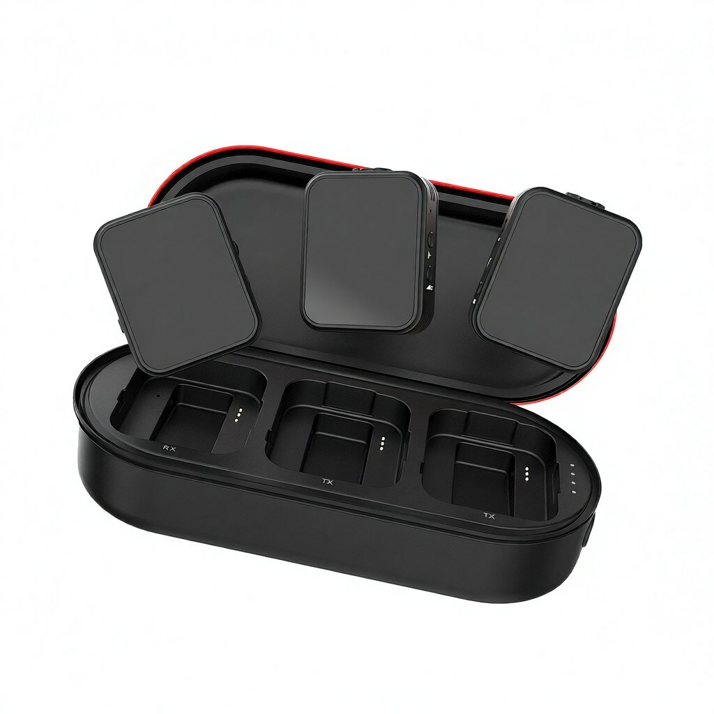 SYNCO G2MEGA 1-Trigger-2 2.4G беспроводная микрофонная система Крепление-клип Микрофон Дальность передачи 200M Встроенная память 8GB TFT экран С кейсом для зарядки Для смартфона Камера Видеокамера Влог Лайв