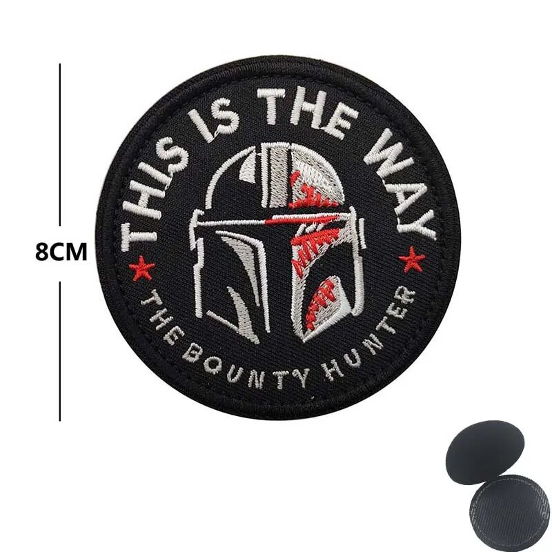 Тактическая нашивка "This Is The Way" Bounty Hunter, черный