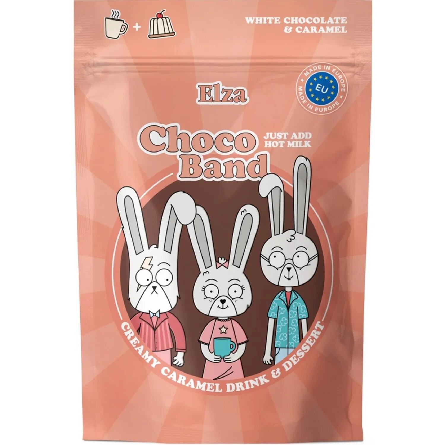 Кофейный напиток Choco Band ELZA Creamy Caramel растворим напит-пудинг 200г