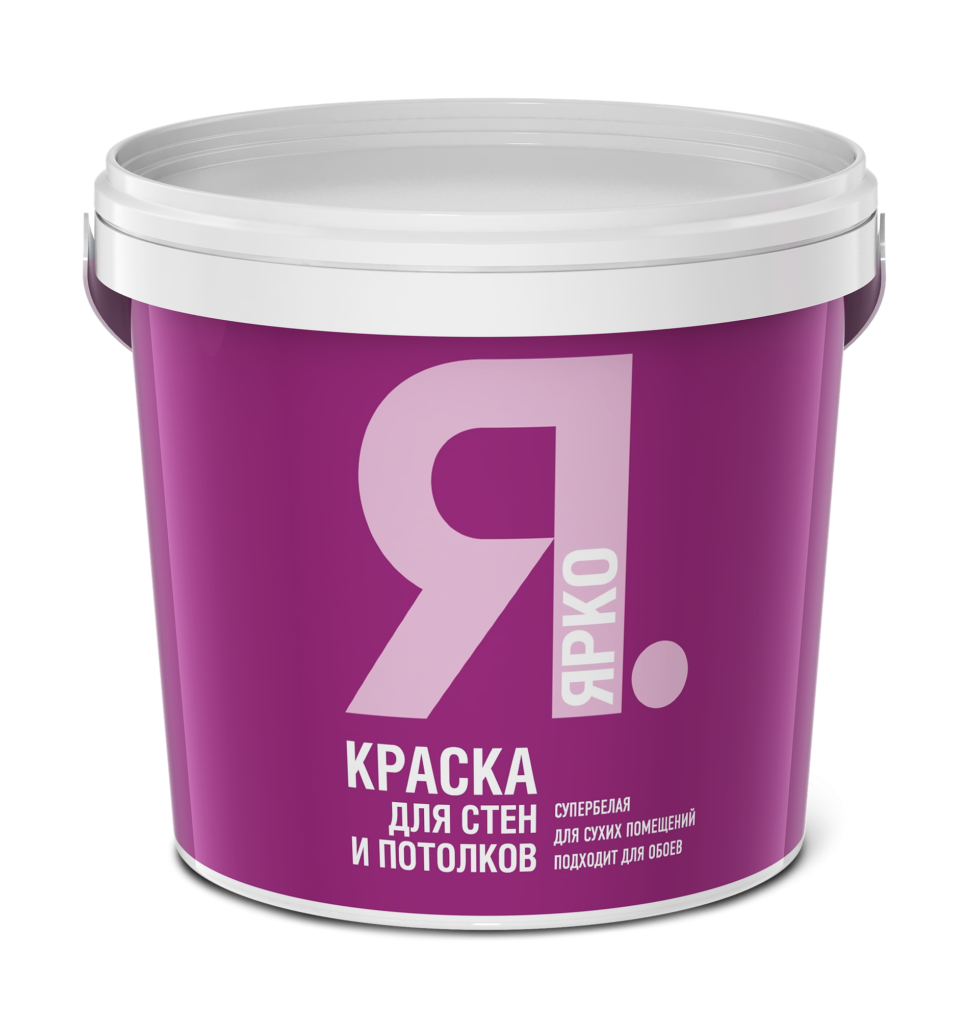 Краска ярко Д/стен И потолков белая 6КГ ведро ярославль