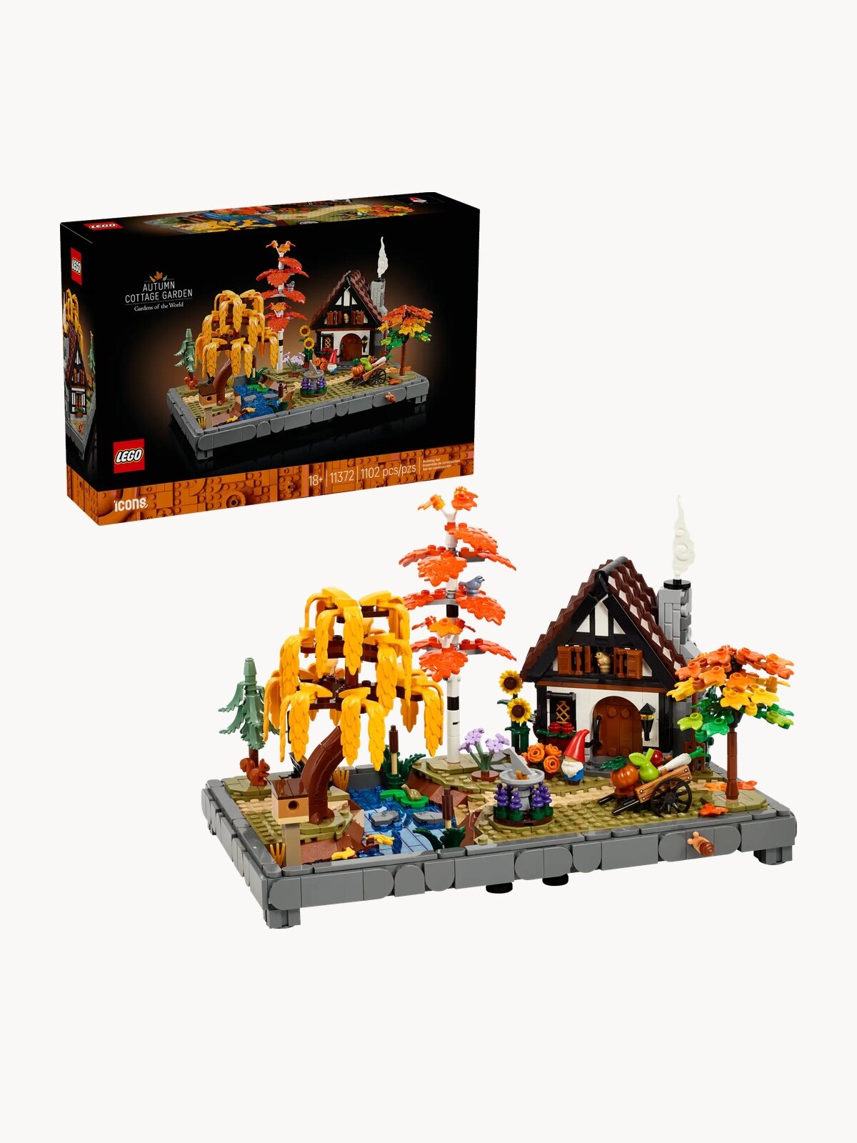 Конструктор LEGO® Icons 11372 Коттеджный осенний сад, 1102 дет.