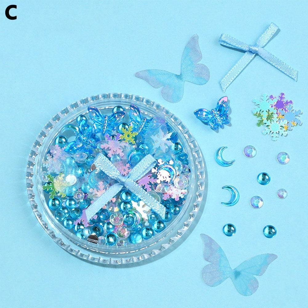 Colorful Mirror Aurora Butterfly Children's Face Stickers Makeup Accessories Stage Face Moon G8L3