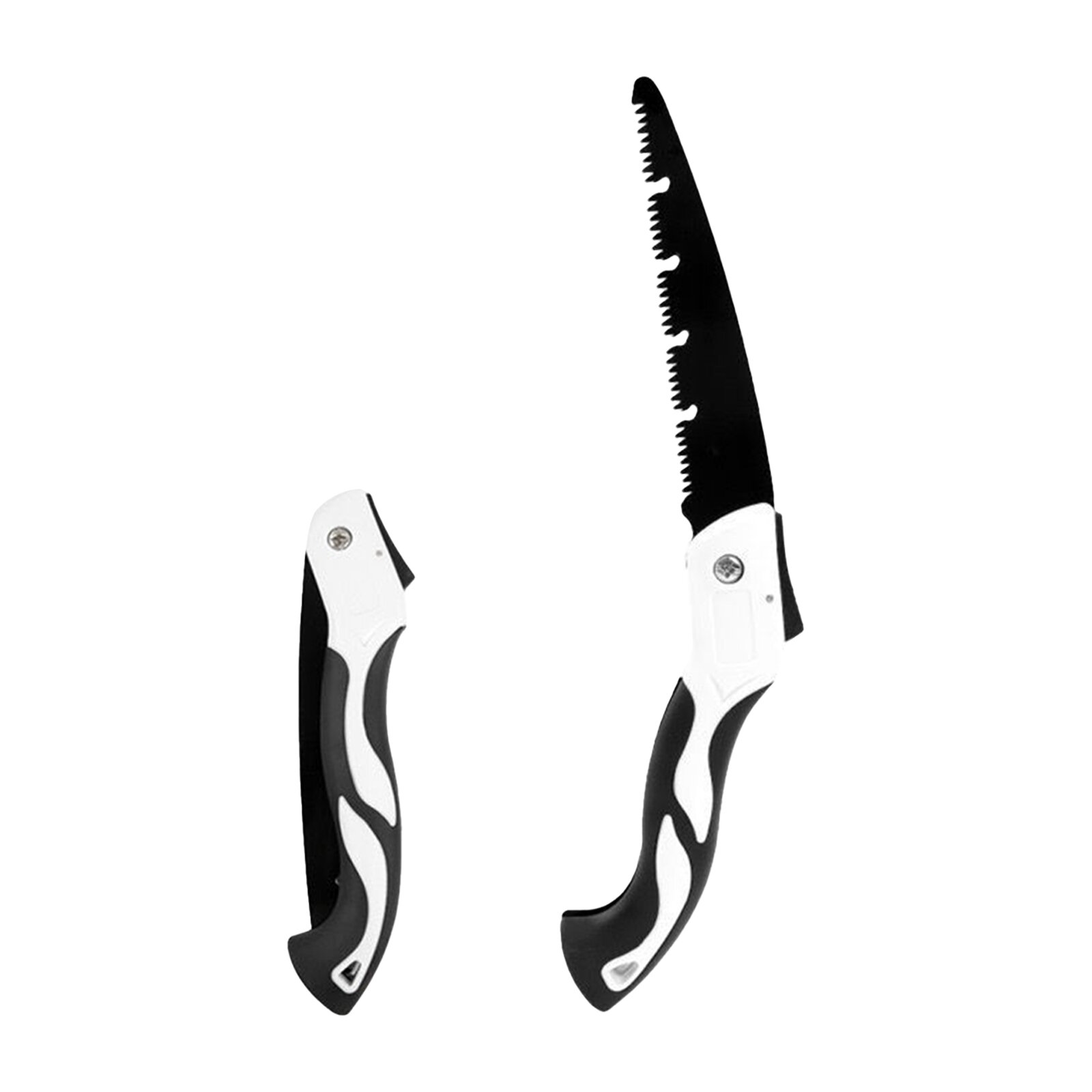 Плащетная пила 7 дюймов с твердыми зубами эргономическими ручками, длинная ручная пила для резки дерева, инструменты для деревообработки для садовых растений, фруктов, рождественских деревьев, черный цвет, из марганцевой стали, 1 штука