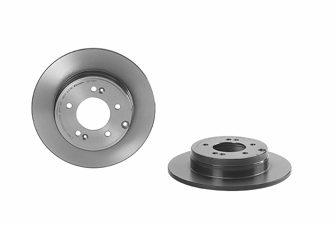 Диск тормозной сплошной задний BREMBO (08. A708.11) Prime UV Coated