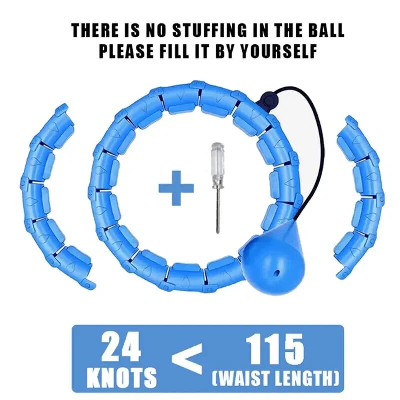 Утяжелённые спортивные обручи для взрослых Синий