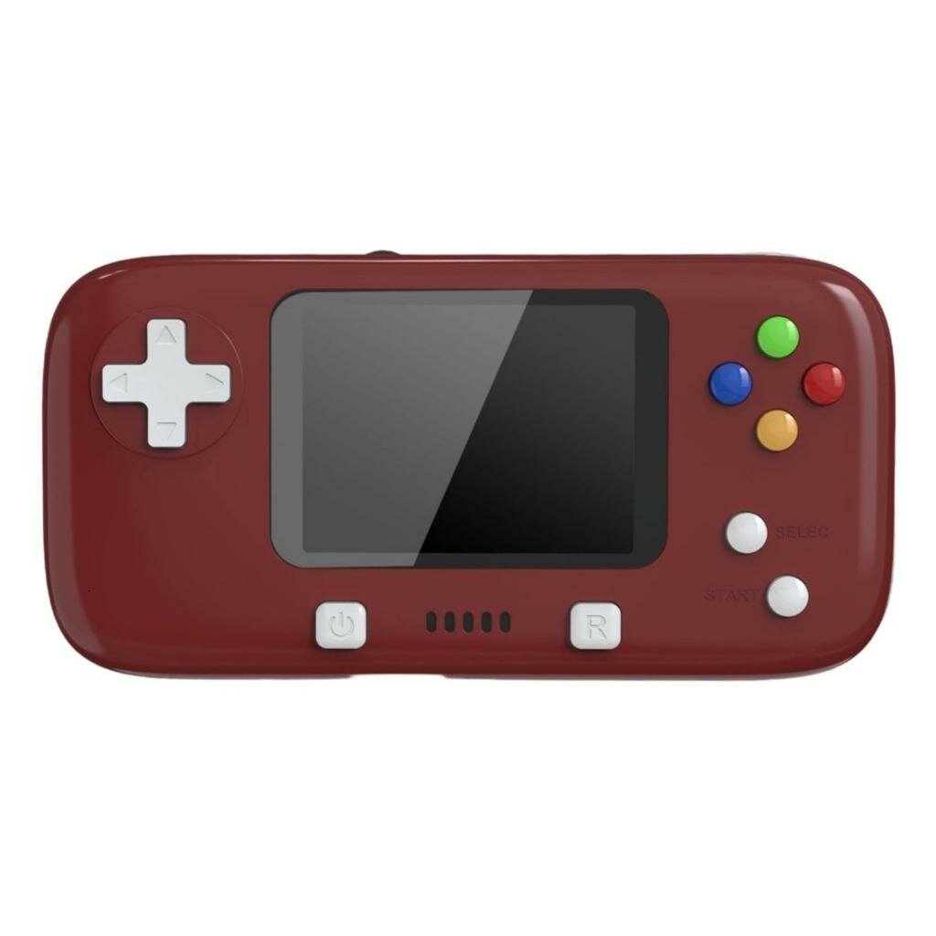Портативная мини-игровая приставка с 256 играми и аккумулятором, Кларет