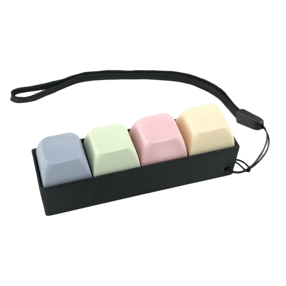 3/4/9 клавиш антистресс кнопка-кликер колпачок брелок для ключей на палец колпачки для клавиатуры игрушка DIY клавиатура-кликер игрушка для взрослых для облегчения