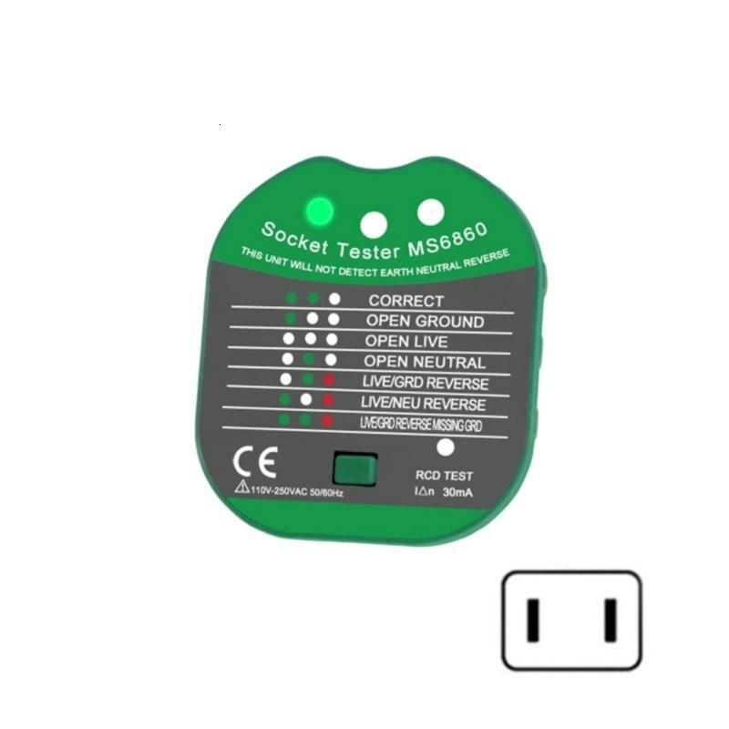 Усовершенствованный тестер розеток с функцией УЗО и определения полярности, Правила США