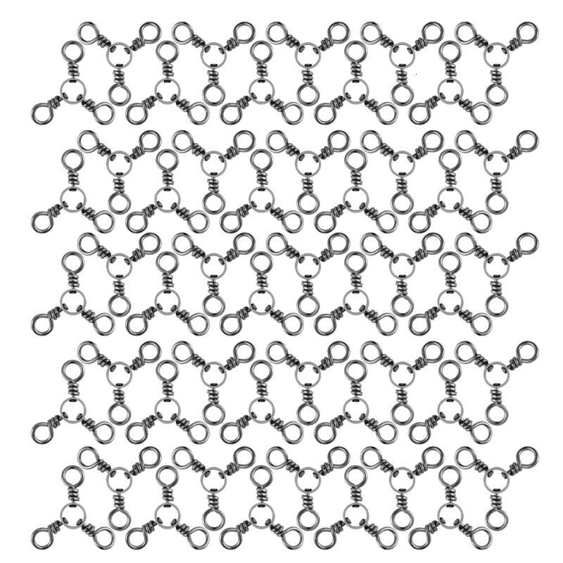 3-ходовой коннектор для рыбалки, 50 шт, No. 8