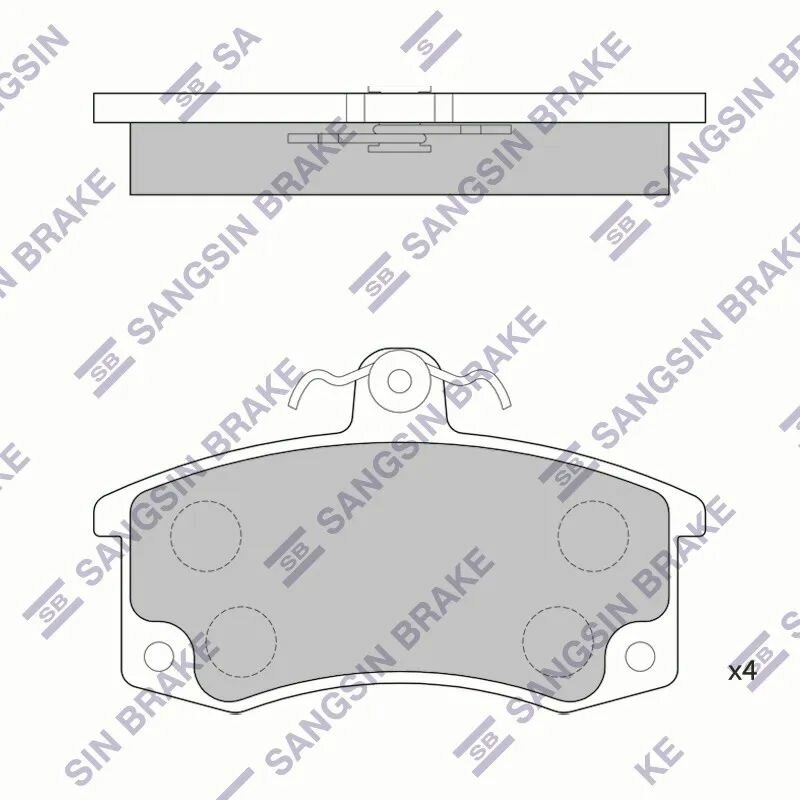 Колодка диcкового тормоза Hi-Q 2110