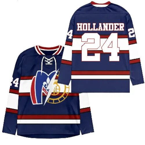 Хоккейная майка Розanov 81 HOLLANDER No 24 Темно-синий, М, E