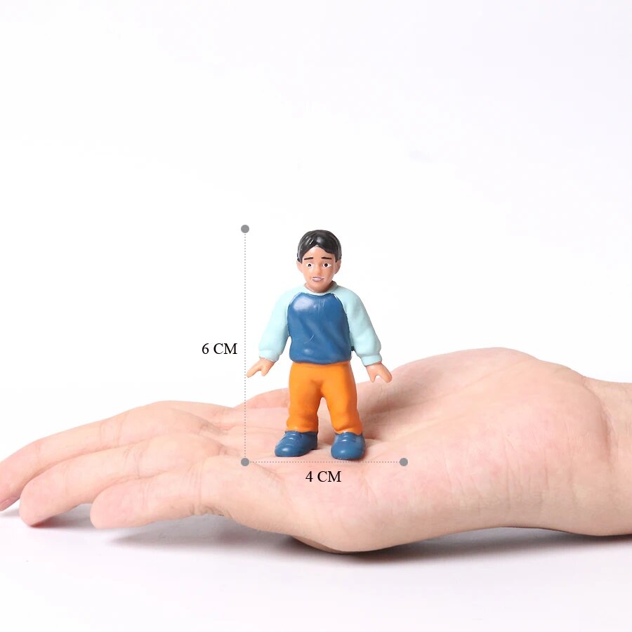Реалистичные мультиканские фигурки для ролевых игр-учитель, доктор, полиция, прочные пластиковые развивающие фигурки, игрушки для детей, подарки