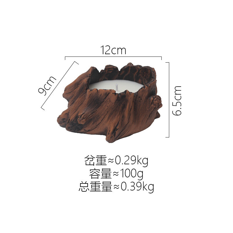 Винтажная антикварная простая керамическая домашняя ароматическая свеча, пустой подсвечник, украшение, контейнер для соевого воска, неправильной формы