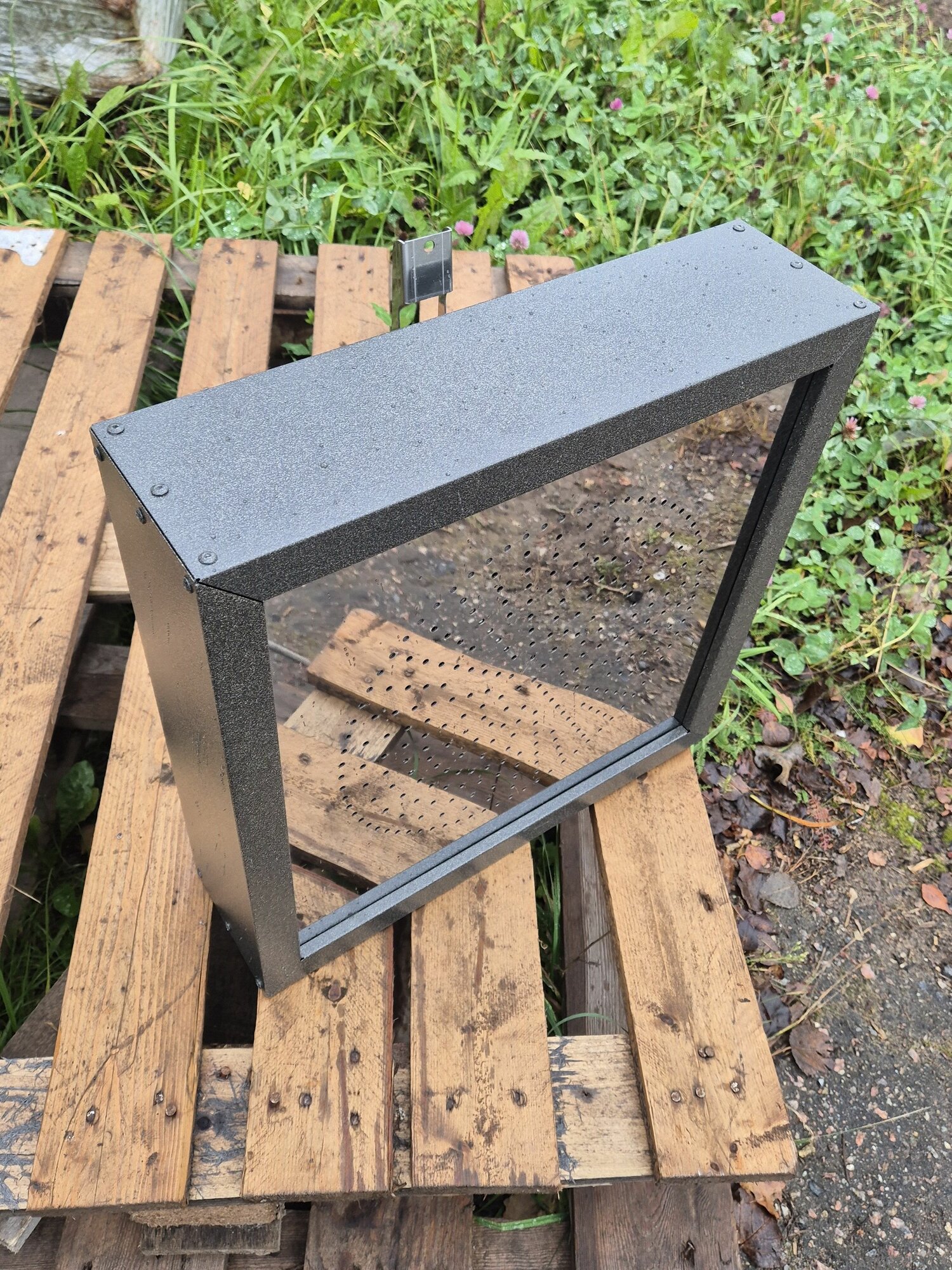 Обливное устройство "Обливасту №2" 20 л с креплением к потолку без рисунка Графит