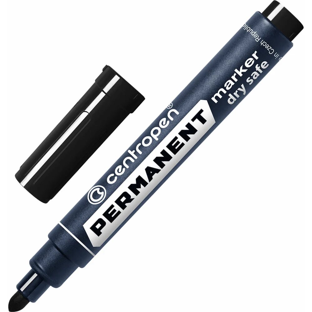 Маркер перманентный офисмаг CENTROPEN 8510, черный, круглый наконечник, 2,5 мм, 8510, 5 8510 0112 151100