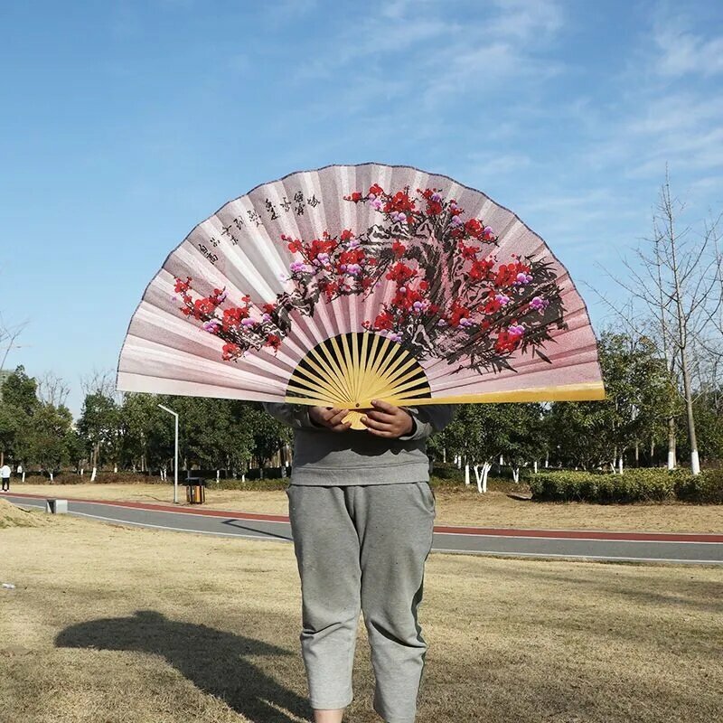 Подвесной бумажный веер в китайском стиле, настенный декор, большой складной веер для гостиной