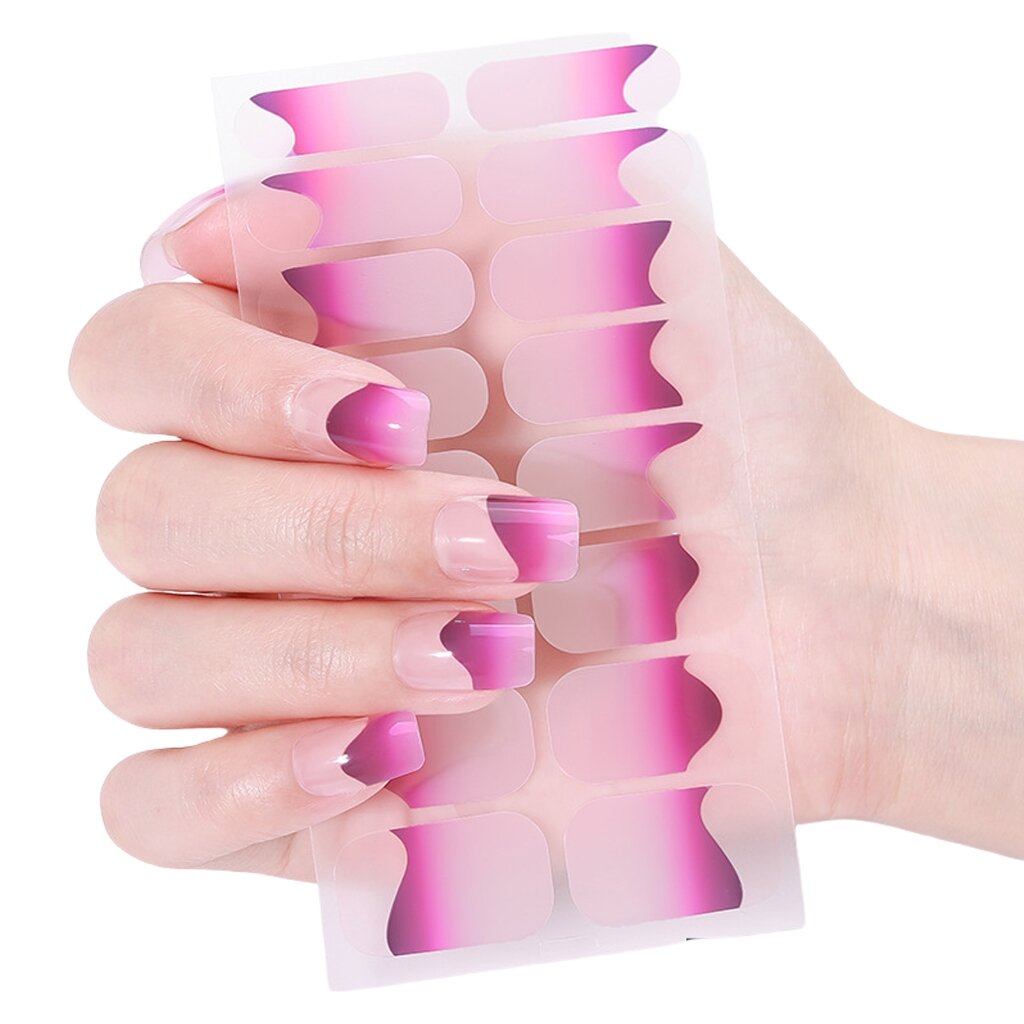 Французский Наконечник Полоски Лака Для Ногтей Градиентная Наклейка Для Дизайна Ногтей Глянцевые Гели Полоски Для Ногтей Гели Для Обертывания Ногтей Украшения Для Дизайна ногтей