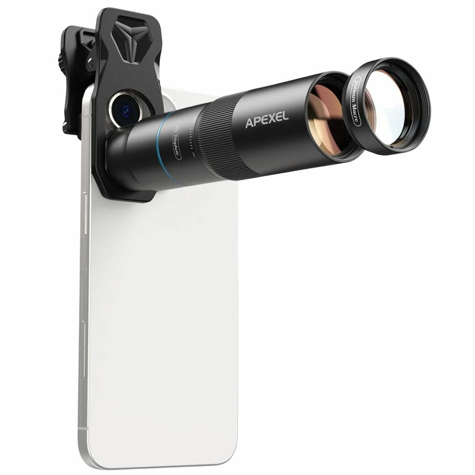 Комплект объективов Apexel TeleMacro Pro 10X для смартфона